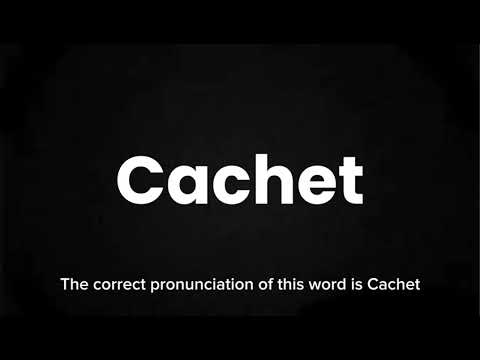 How to Pronounce Cachet Correctly | English Pronunciation Guide