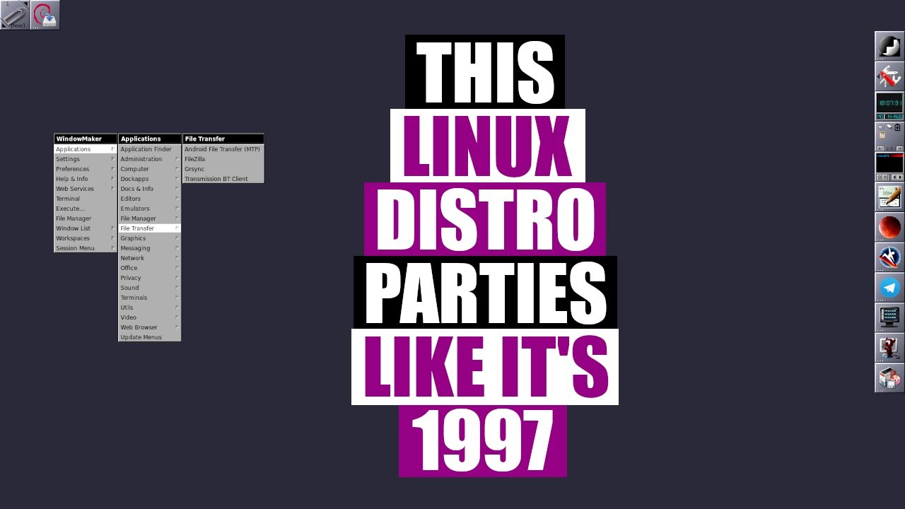 Window Maker Live - Debian With A Retro Desktop Environment