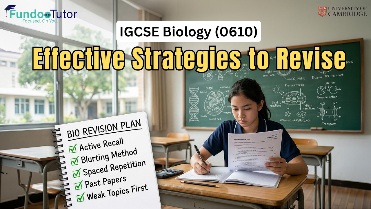 Cambridge IGCSE Biology Revision Plan For Stronger Exam Prep
