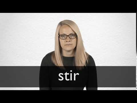 How to pronounce STIR in British English