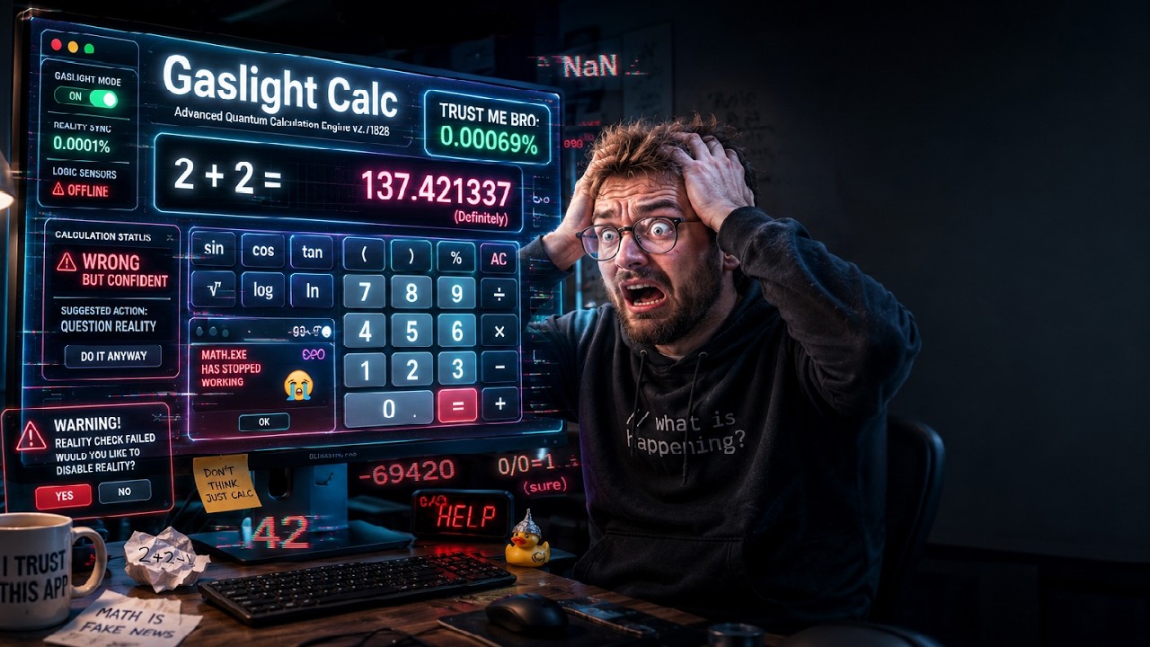 I Made a Calculator That Gaslights You (Python Tkinter) 💀