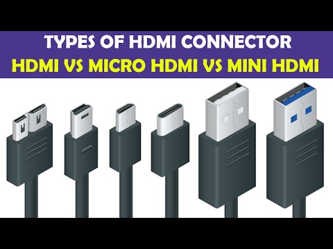 Types of HDMI Connector - Standard HDMI vs Micro HDMI vs Mini HDMI
