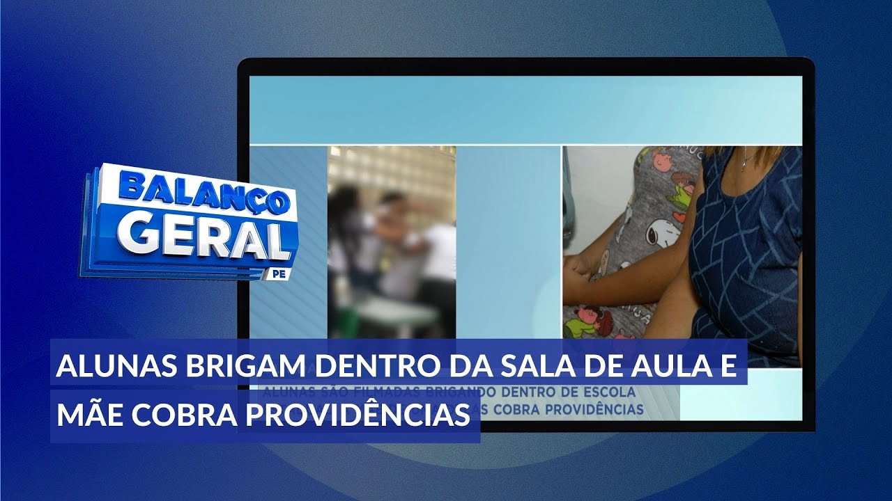 Alunas são filmadas brigando dentro de escola estadual, em Olinda.