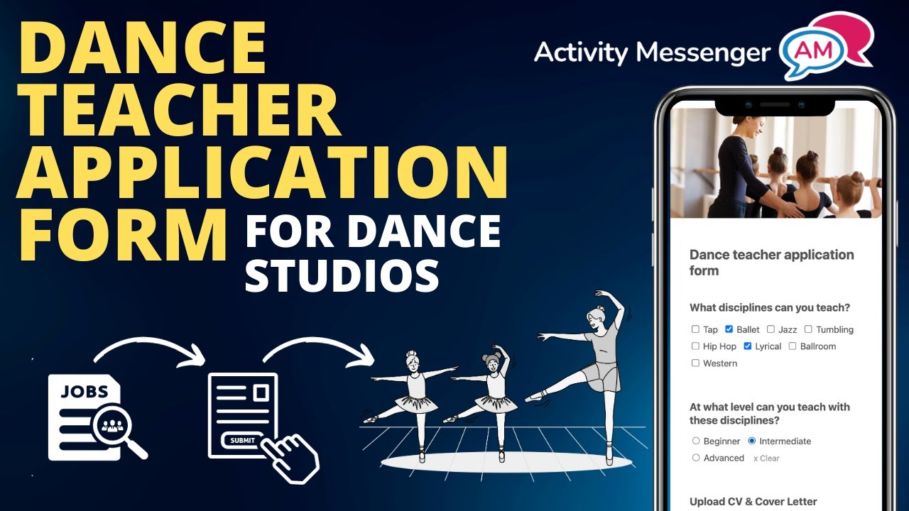 Dance Teacher Job Application Form