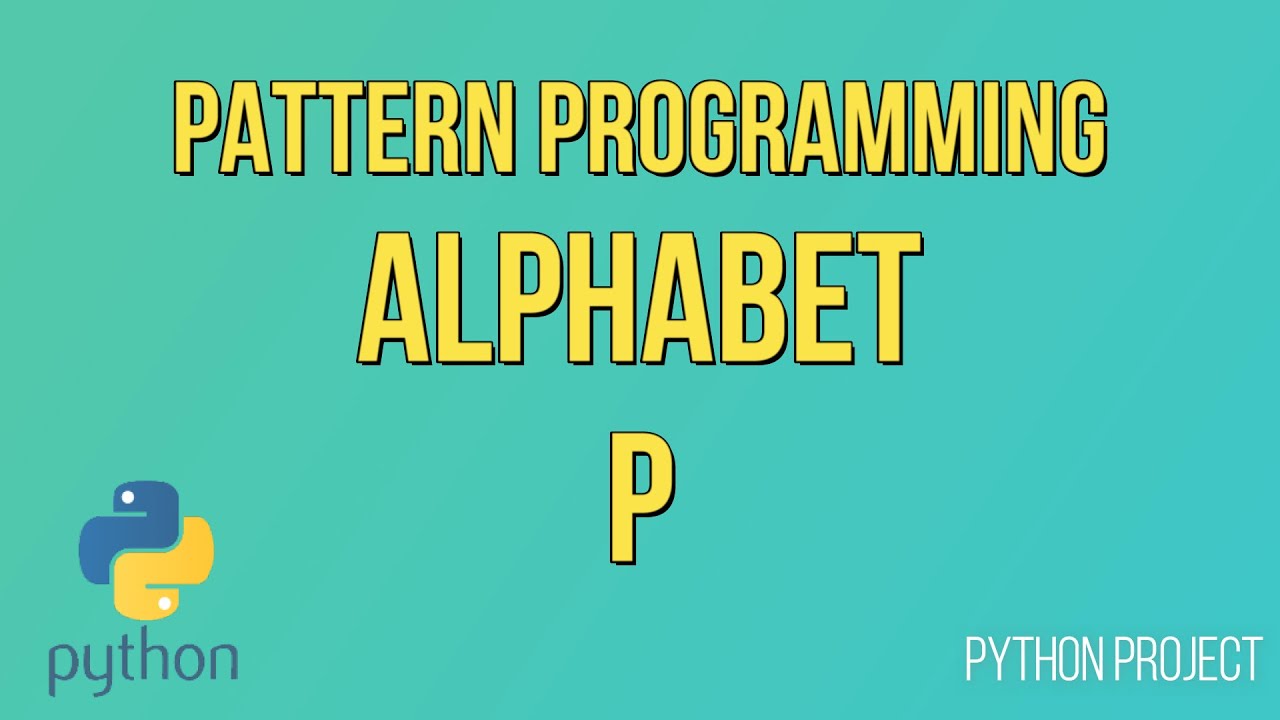 Write a Python Program to print Alphabet pattern P || Pattern Programming || Python Projects