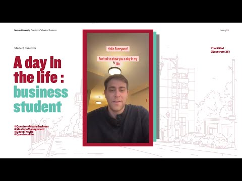 BU Business Student Day in the Life: Master in Management Student Takeover