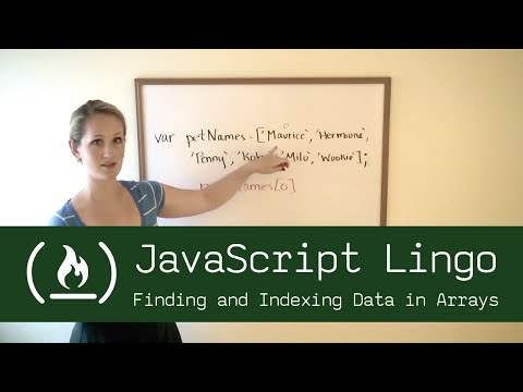JavaScript Lingo: Finding and Indexing Data in Arrays