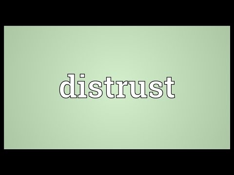 Distrust Meaning
