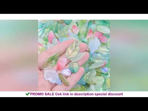 30pcs High Quality Glass Leaf Beads Leaf Shaped Beads Loose Spacer Beads For Jewelry Making DIY Brac