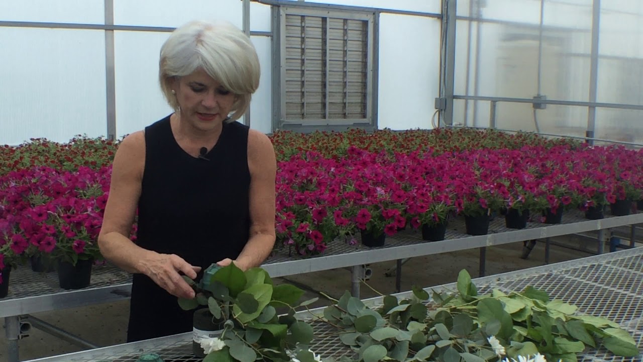 How-to secure flowers in garland