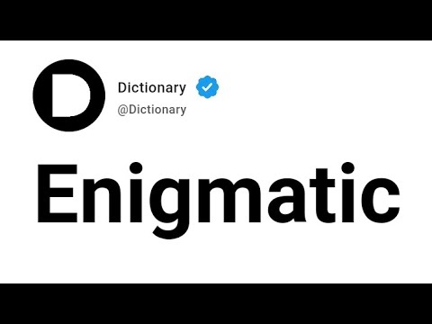 Enigmatic Meaning In English