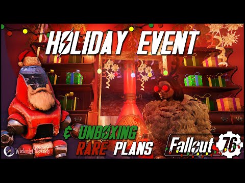 Holiday Event in Fallout 76 | Festive Scorched Farming | Gift Unboxing | Rare Plans