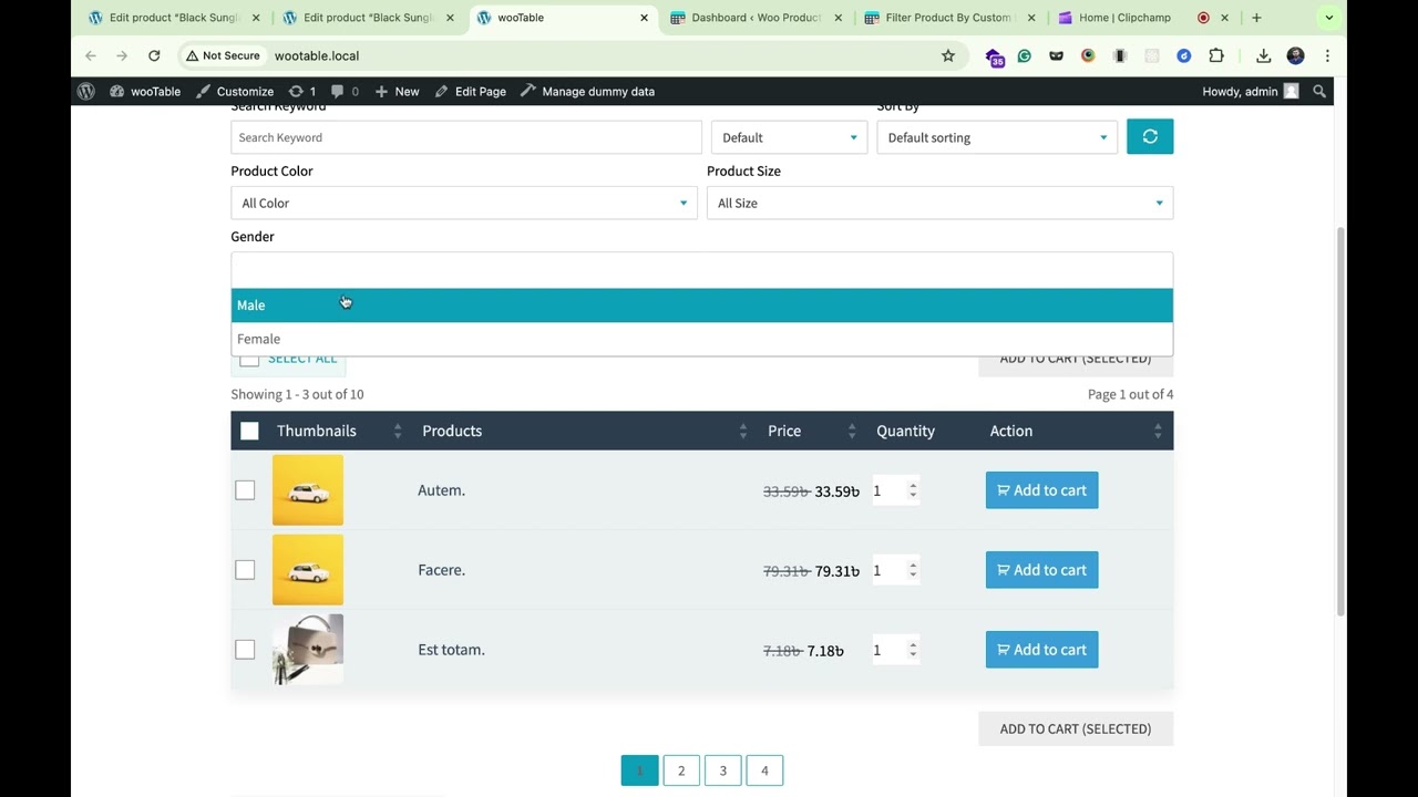 How to filter products by custom fields in Woo Product Table