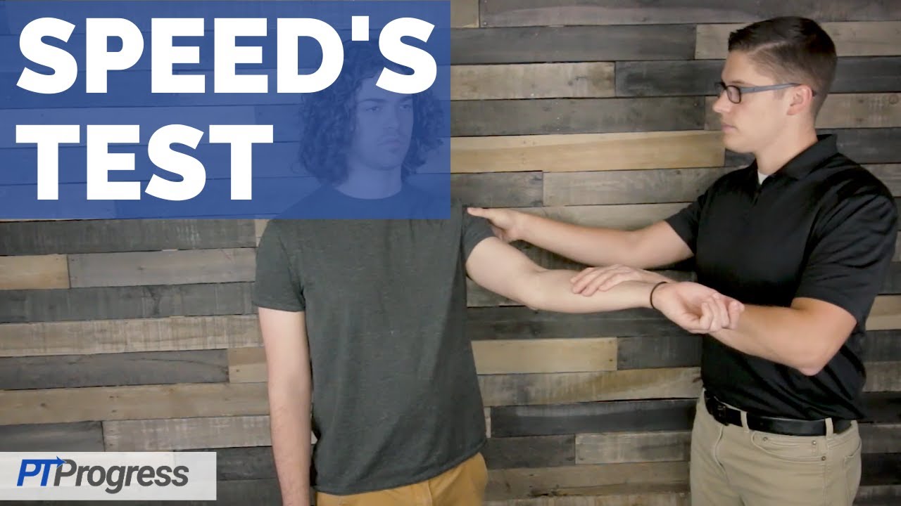 Speed's Test for Biceps Tendonitis and SLAP lesions