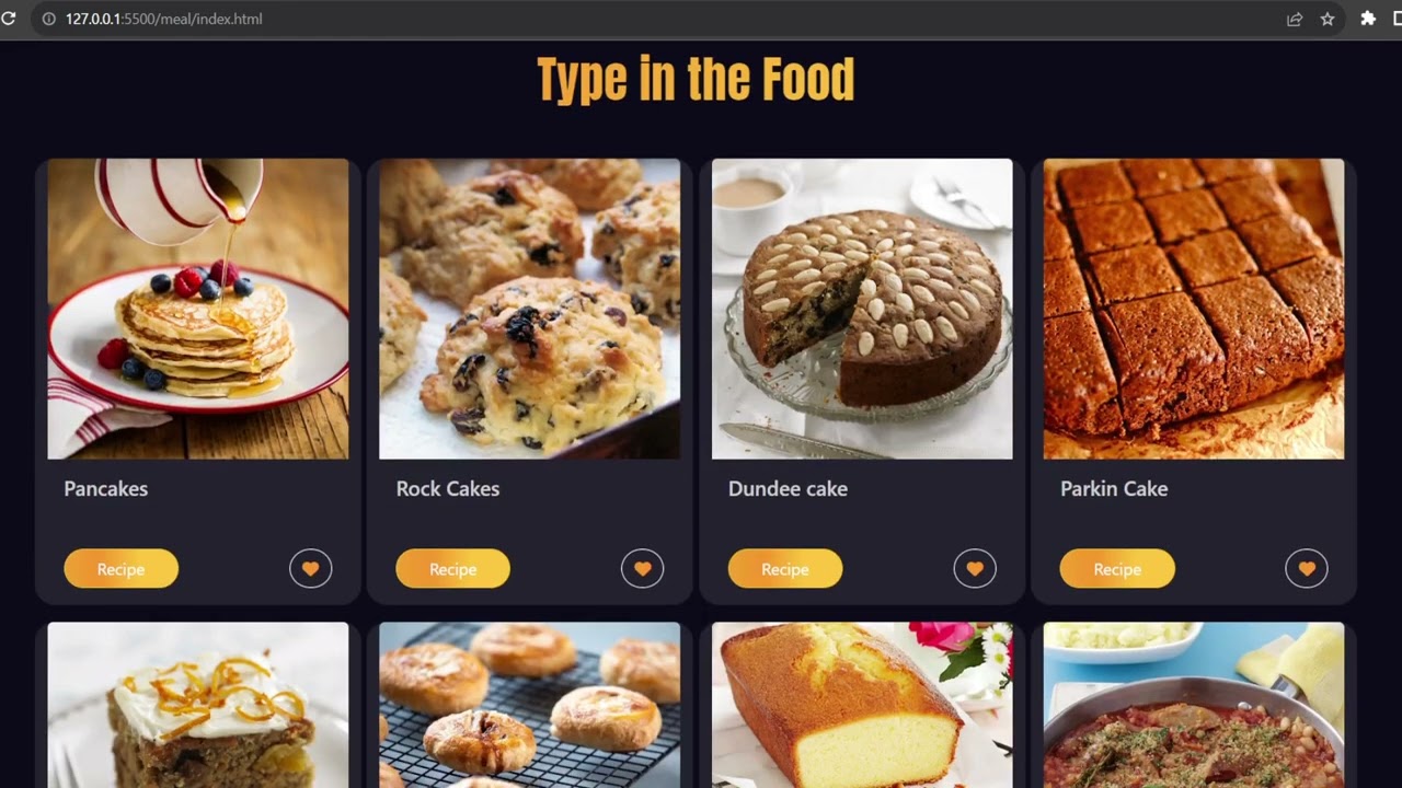 Meal app for codind ninjas
