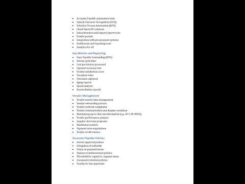 Accounts payable concepts for interview #accountspayable