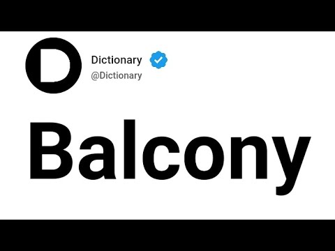 Balcony Meaning In English