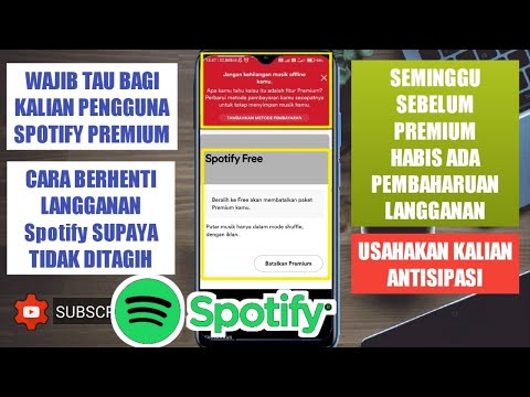 Cara Berhenti Langganan Spotify Premium
