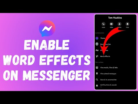How to Enable Word Effects in Messenger 2024 | Turn On Word Effects in Messenger