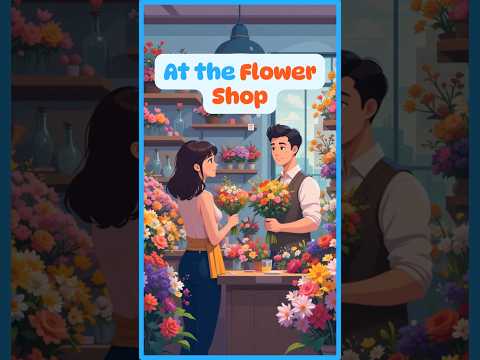 🌸 Daily English Conversation - At the Flower Shop | Learn English Chill #LearnEnglish