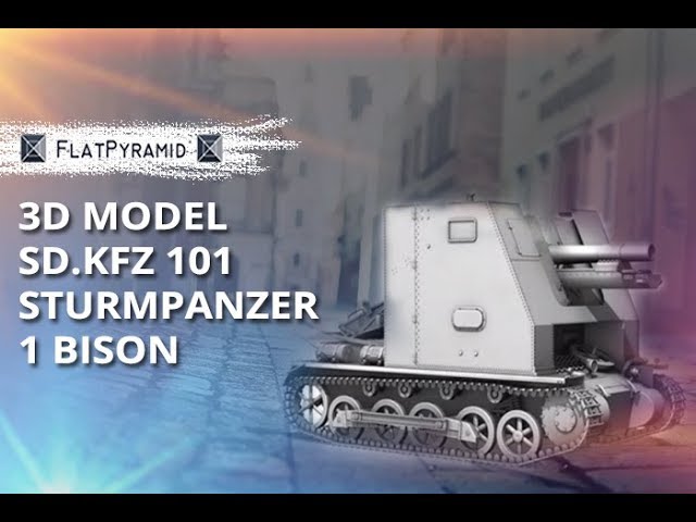 SD.KFZ 101 - Sturmpanzer 1 - Bison 3D Model - FlatPyramid