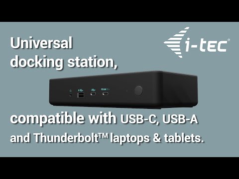 i tec Universal docking station, compatible with USB-C, USB-A and Thunderbolt laptops & tablets