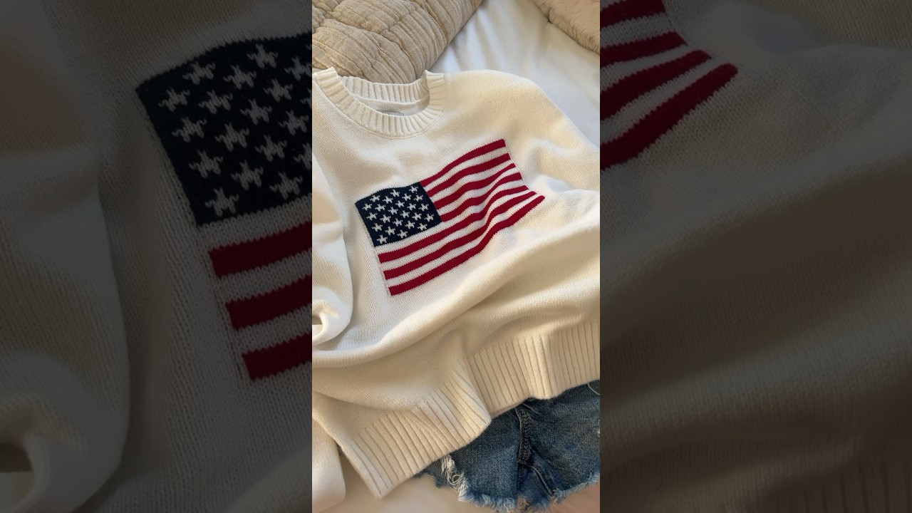 POV you found the perfect sweater! 🇺🇸 #usa #flag #sweater #shorts #viral