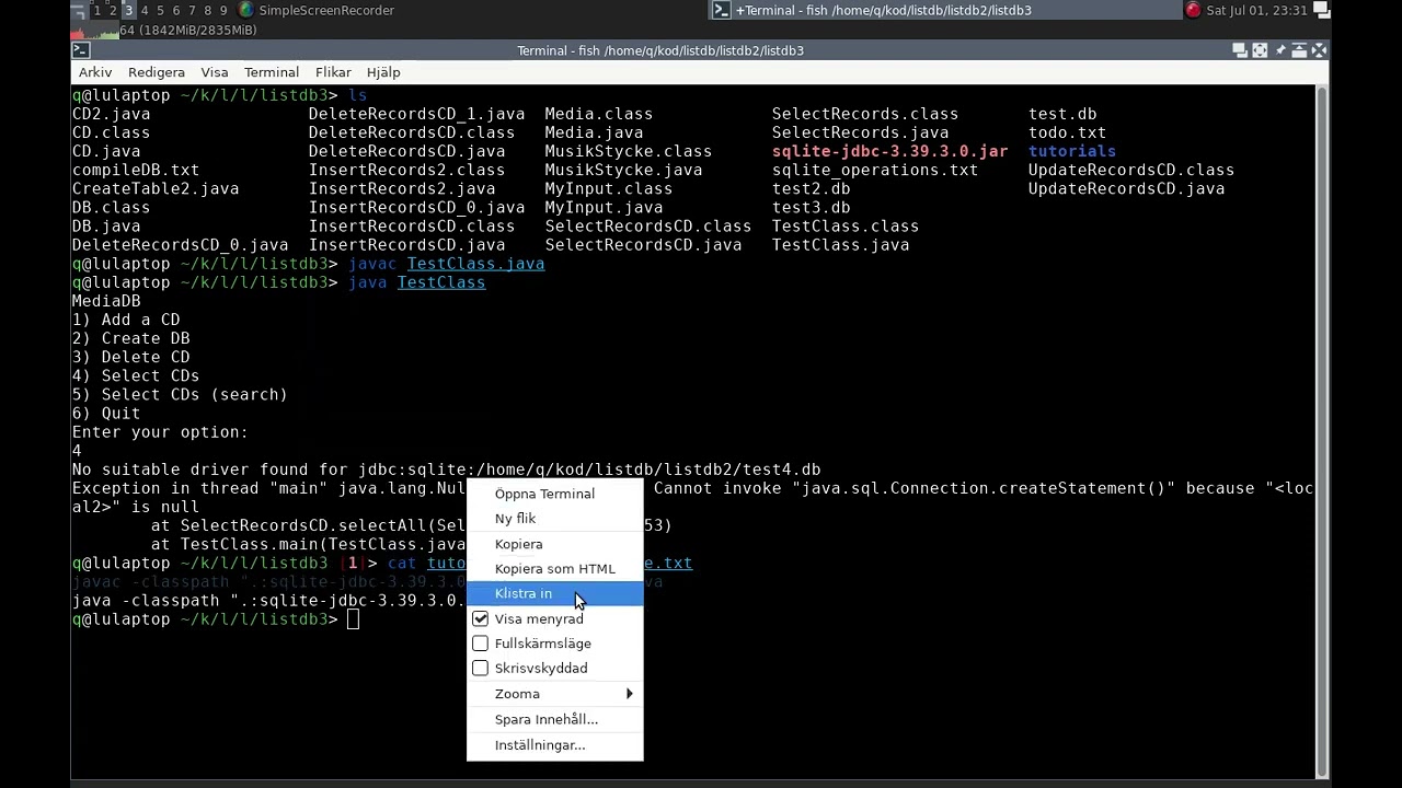 adding jar files to a java project on the command line using classpath