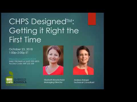 CHPS Designed: Getting It Right the First Time 2018