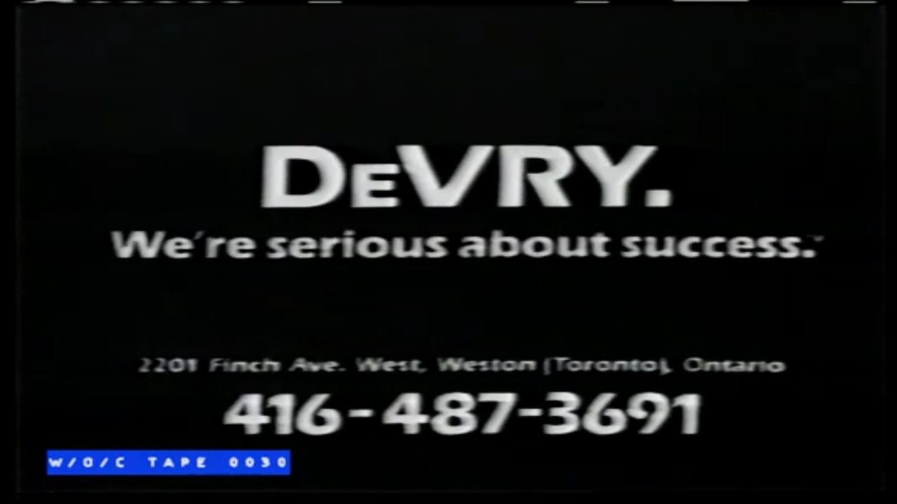 DeVRY Institute Commercial - 1985