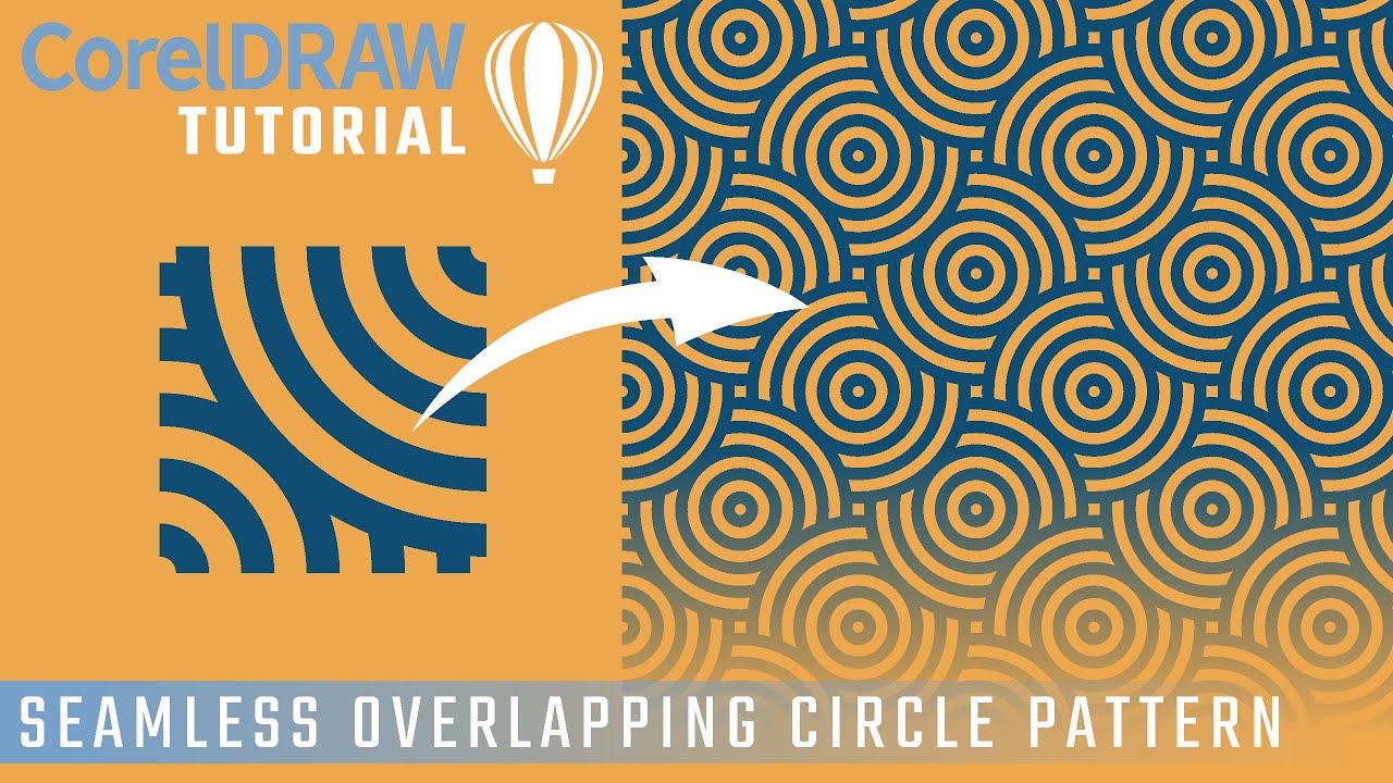 Seamless Overlapping Circles Pattern Tutorial in CorelDraw | CorelDraw Tutorial | CorelDraw Tips
