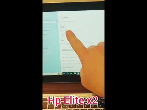 Hp Elite x2 touchpad not working