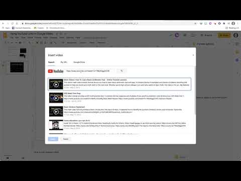 Using YouTube Links in Google Slides