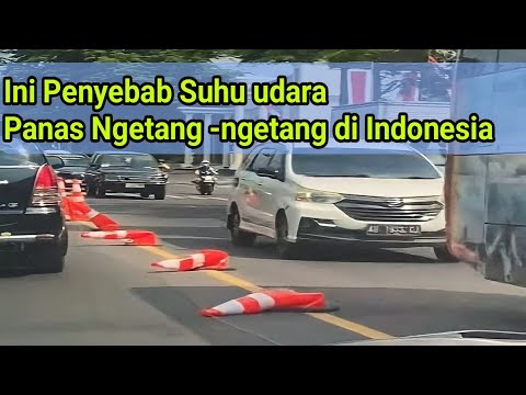 CONE PEMBATAS JALAN SAMPAI MELELEH DI SEMARANG.