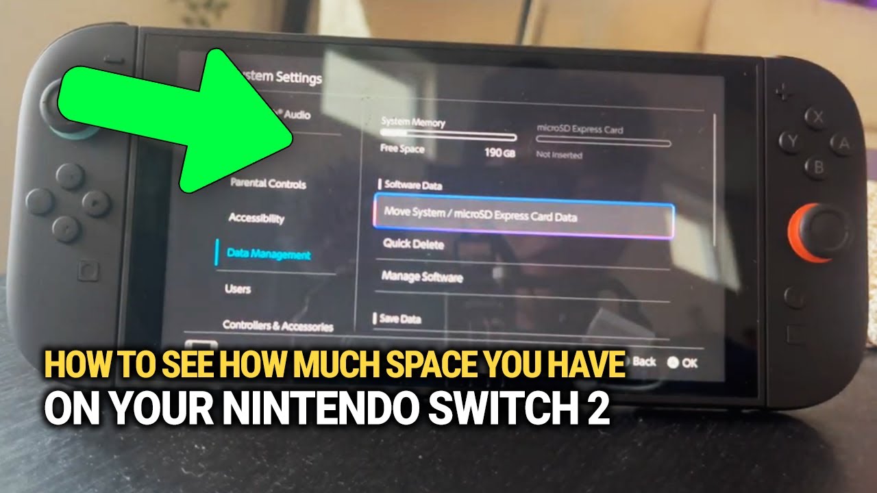 How To See How Much Space You Have On Your Nintendo Switch 2: Check Storage!