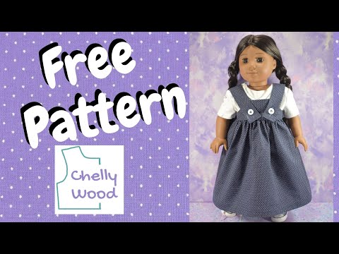 Free Doll Clothes Patterns: AG Doll Dress With Straps