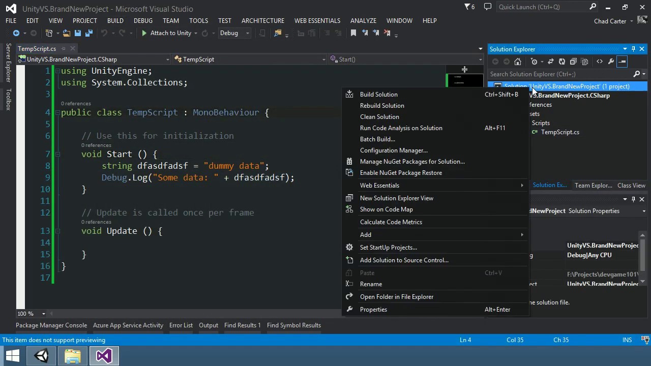 Finding Compile Errors - Introduction to Debugging Unity