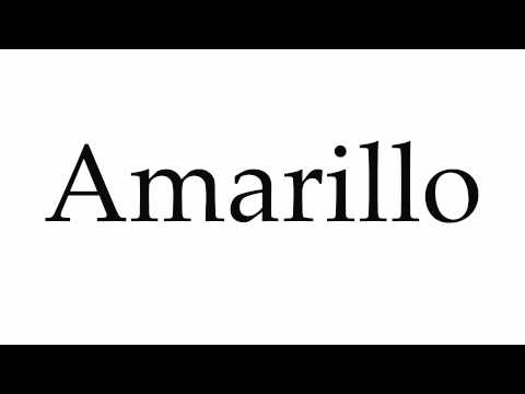 How to Pronounce Amarillo