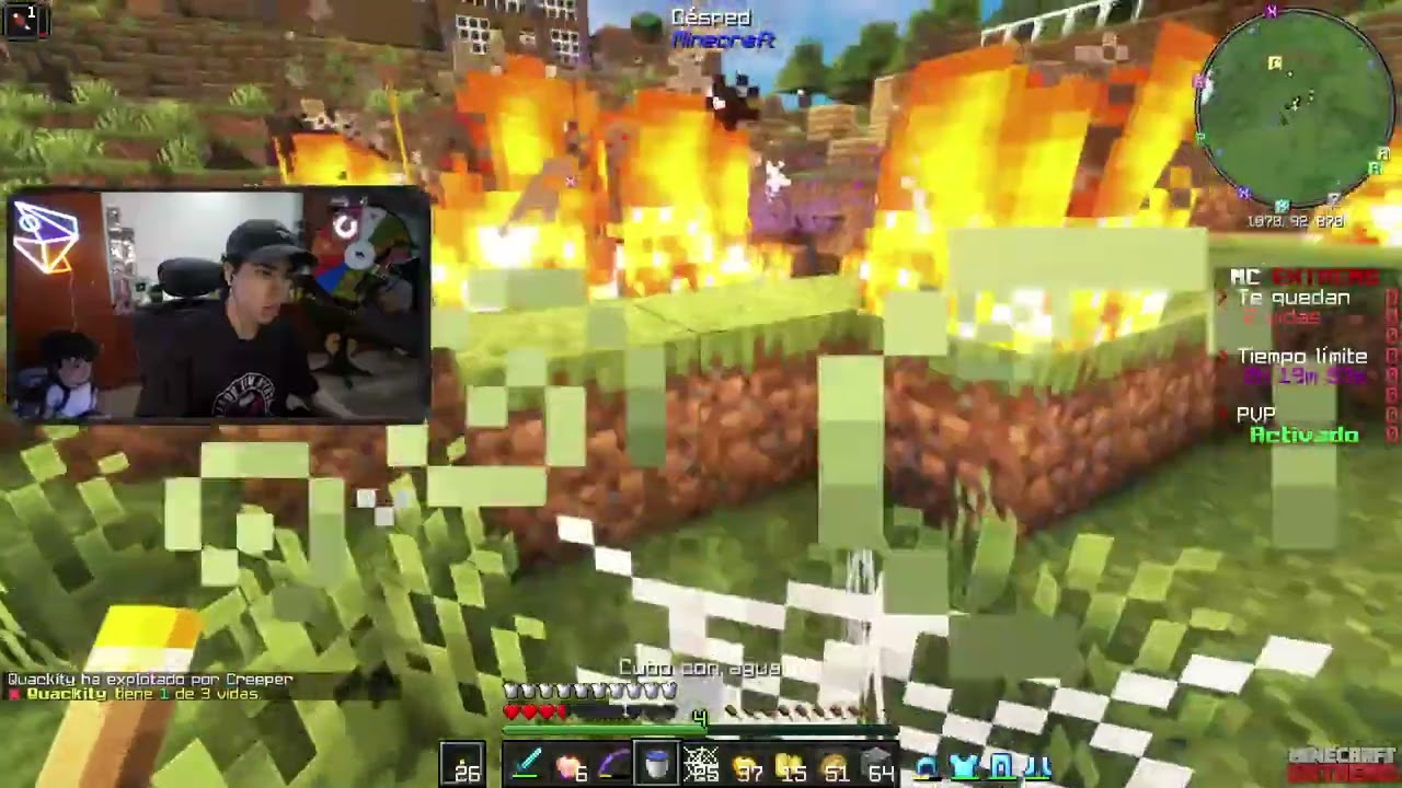 Creeper eléctrico mata a Quackity