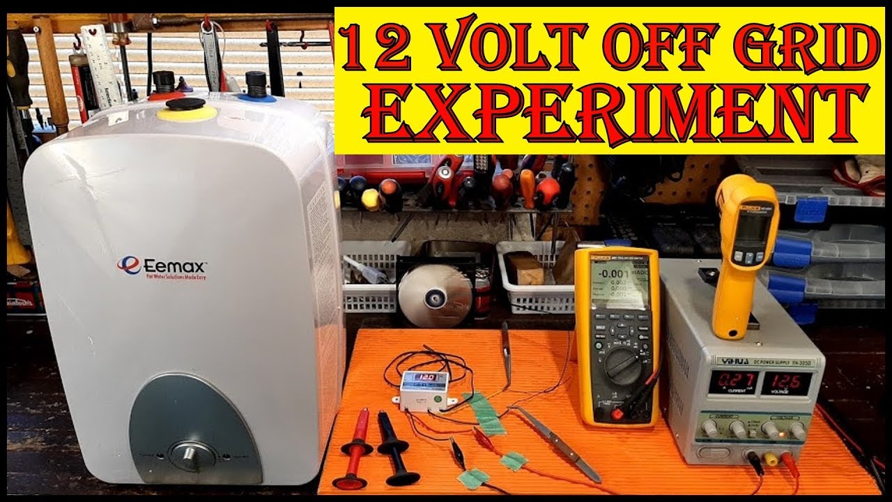 Off Grid Water  Heating Experiment - Eemax EMT2.5 2.5-Gallon Electric Mini-Tank