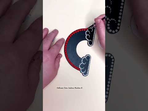 How to paint a rainbow in dot art #dotart #arttutorial #satisfying #painting #rainbow #art #craft