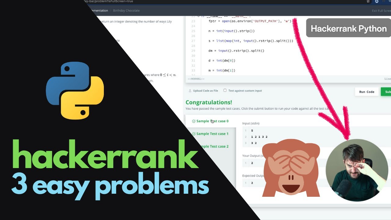 3 Easy Problems in Hackerrank