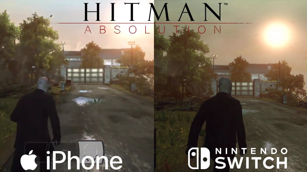 Nintendo Switch vs iPhone | Hitman: Absolution - Side by Side Gameplay Comparison