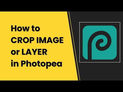 How to crop an image in Photopea | How to crop a single layer in Photopea [Photopea Tutorial]
