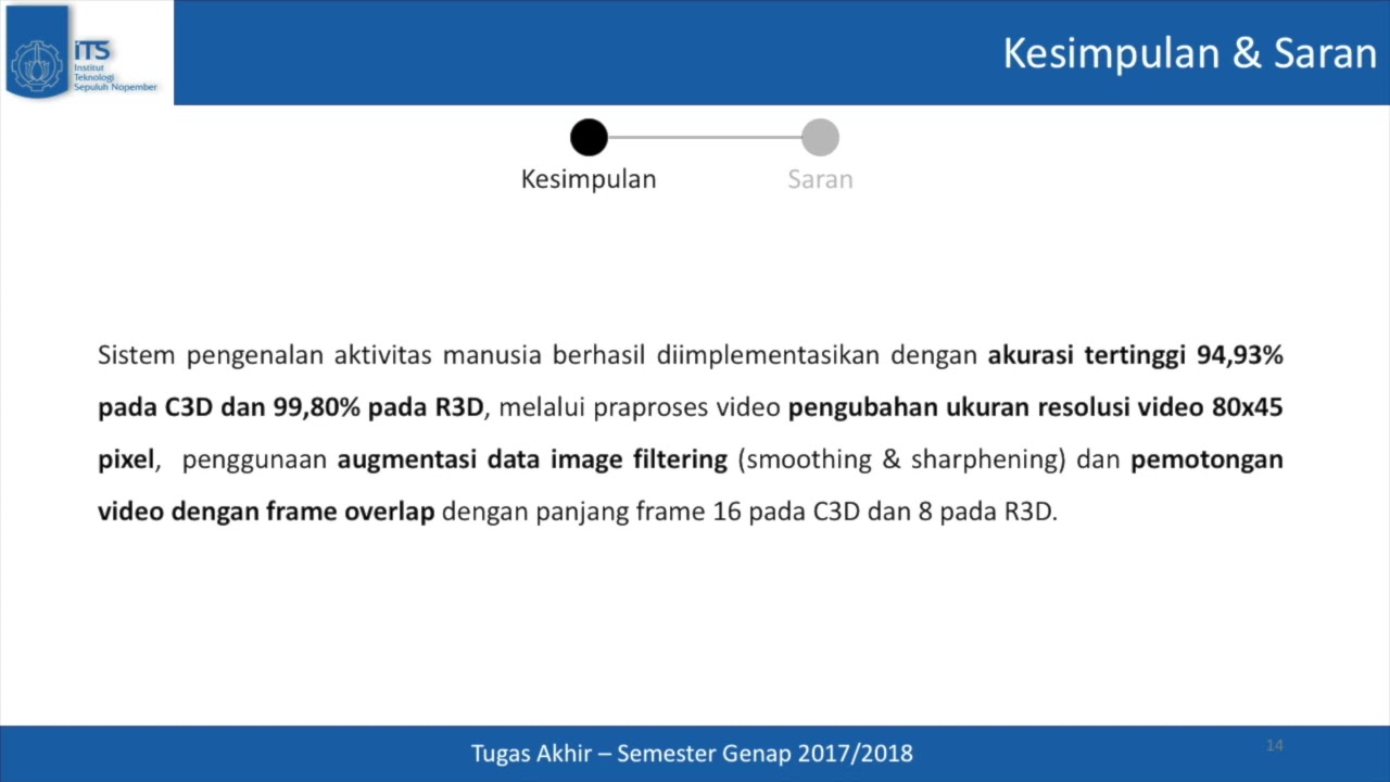HUMAN ACTIVITY RECOGNITION ON VIDEO DATA USING 3D CONVOLUTIONAL NEURAL NETWORK