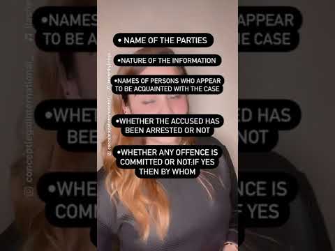 Contents Of Chargesheet.