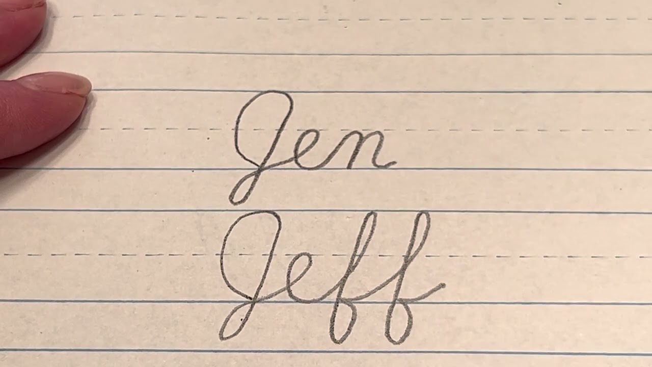How to connect cursive capital 