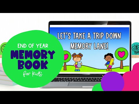 End of Year Memory Book for Kids