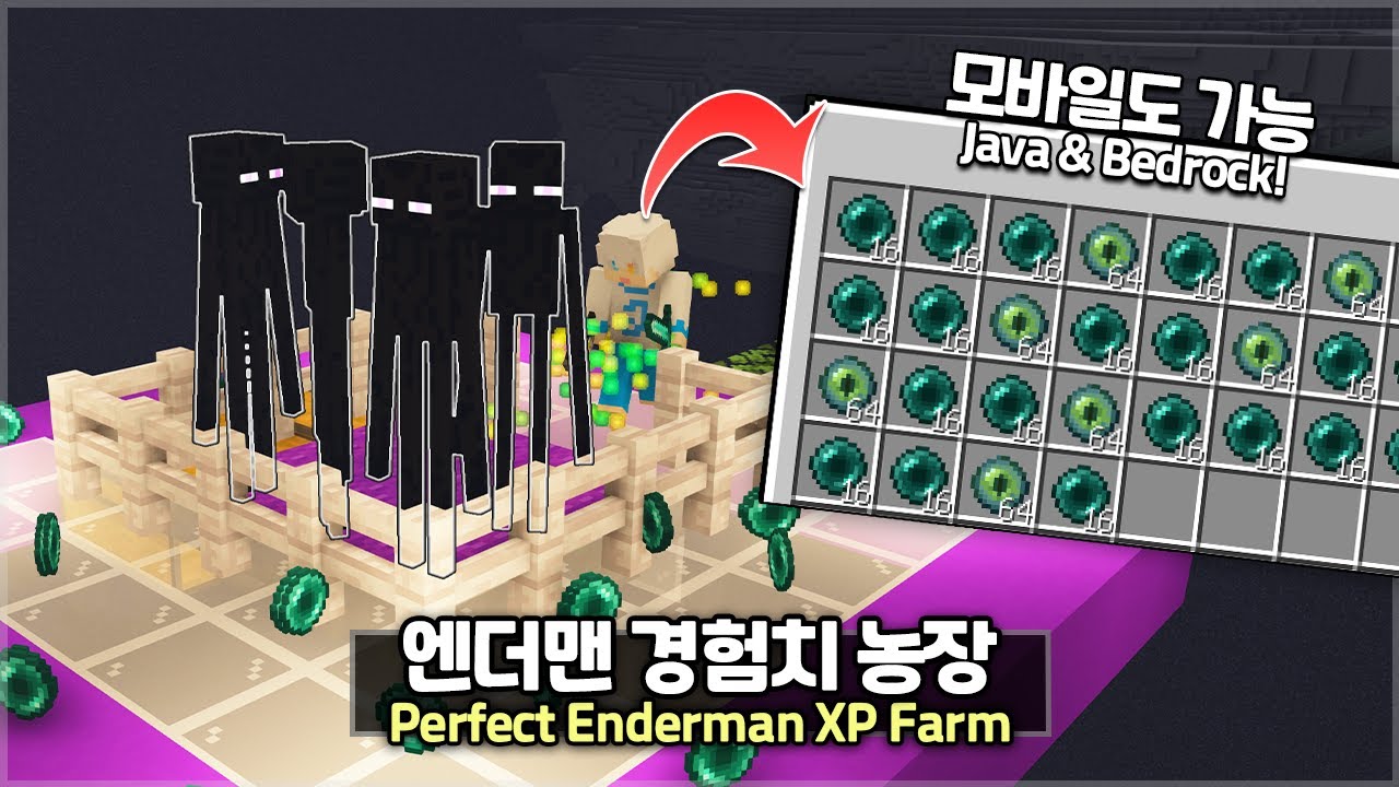 ⛏️ Minecraft :: ⚔️ How to build a Perfect Enderman Farm [Java & Bedrock ...
