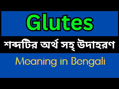 Glutes Meaning In Bengali /Glutes mane ki